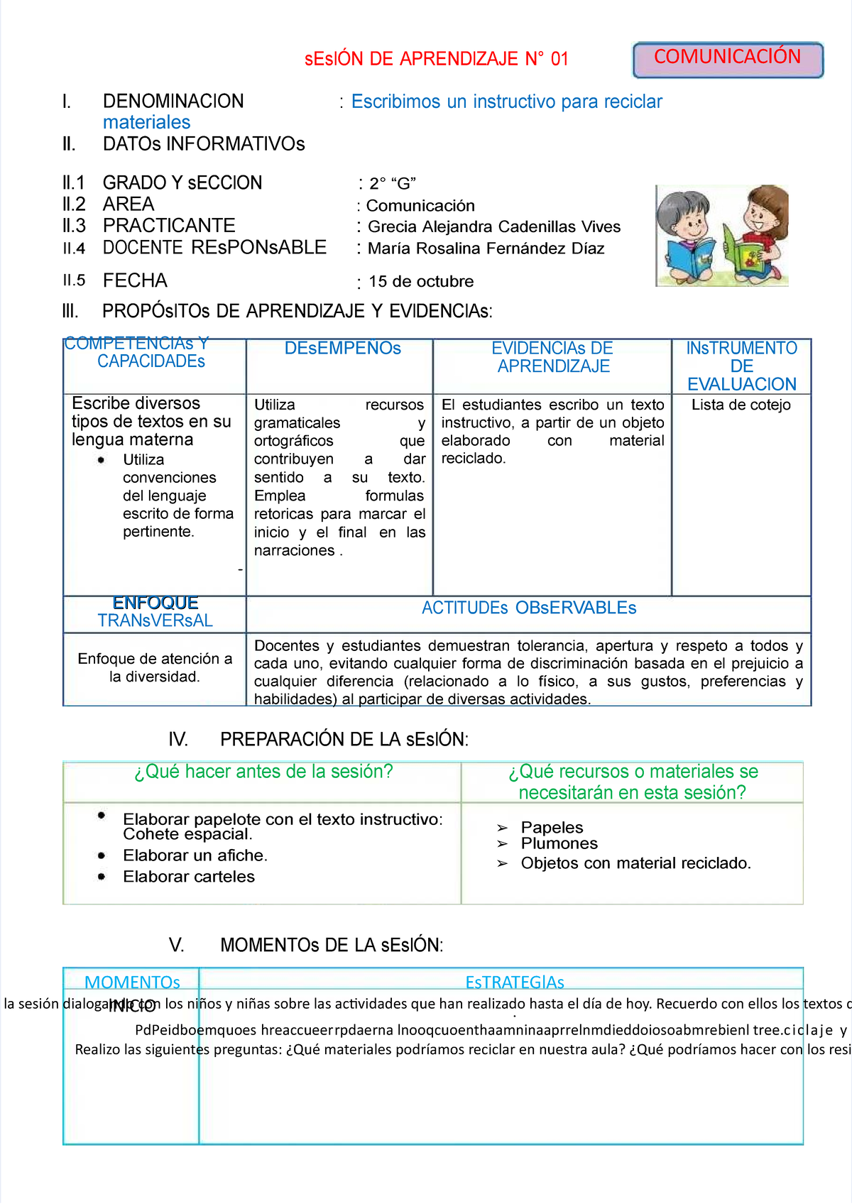 Pdf escribimos un poema a la bandera sesion 21 - COMUNlCAClÓN MOMENTOs lNlClO EsTRATEGlAs con ...