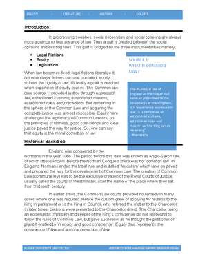 Equity Paper 2 - Punjab University - Studocu