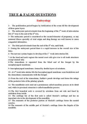Mcq - Oral biology - M.C. QUESTION Tooth development 1-Concrescence is ...