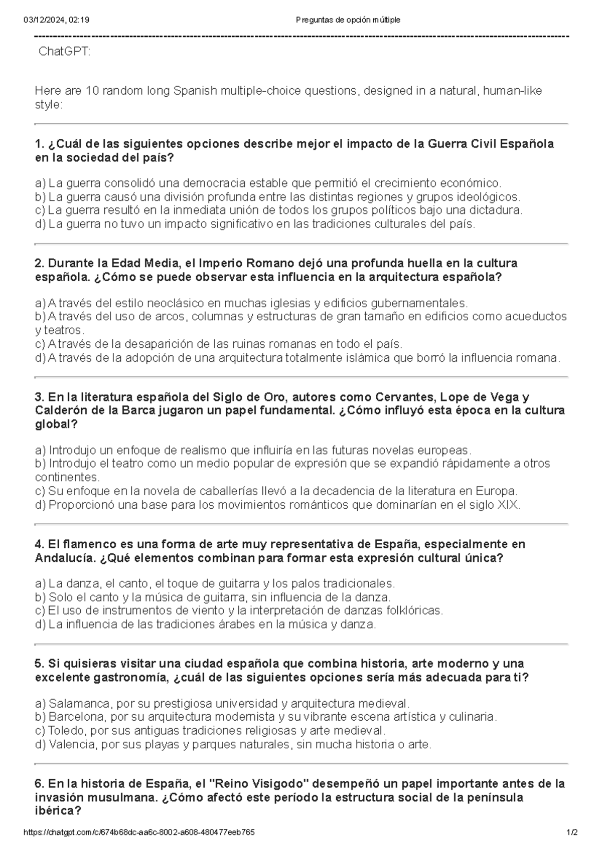 Spanish 100lizardryebreadflyinginsect - ChatGPT: Here are 10 random ...