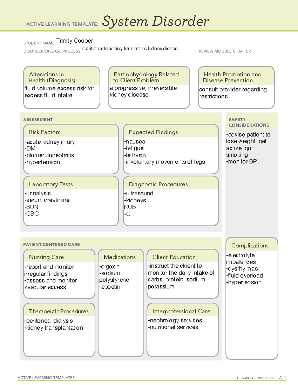 Active Learning Template sys Dis-11 - ACTIVE LEARNING TEMPLATES ...