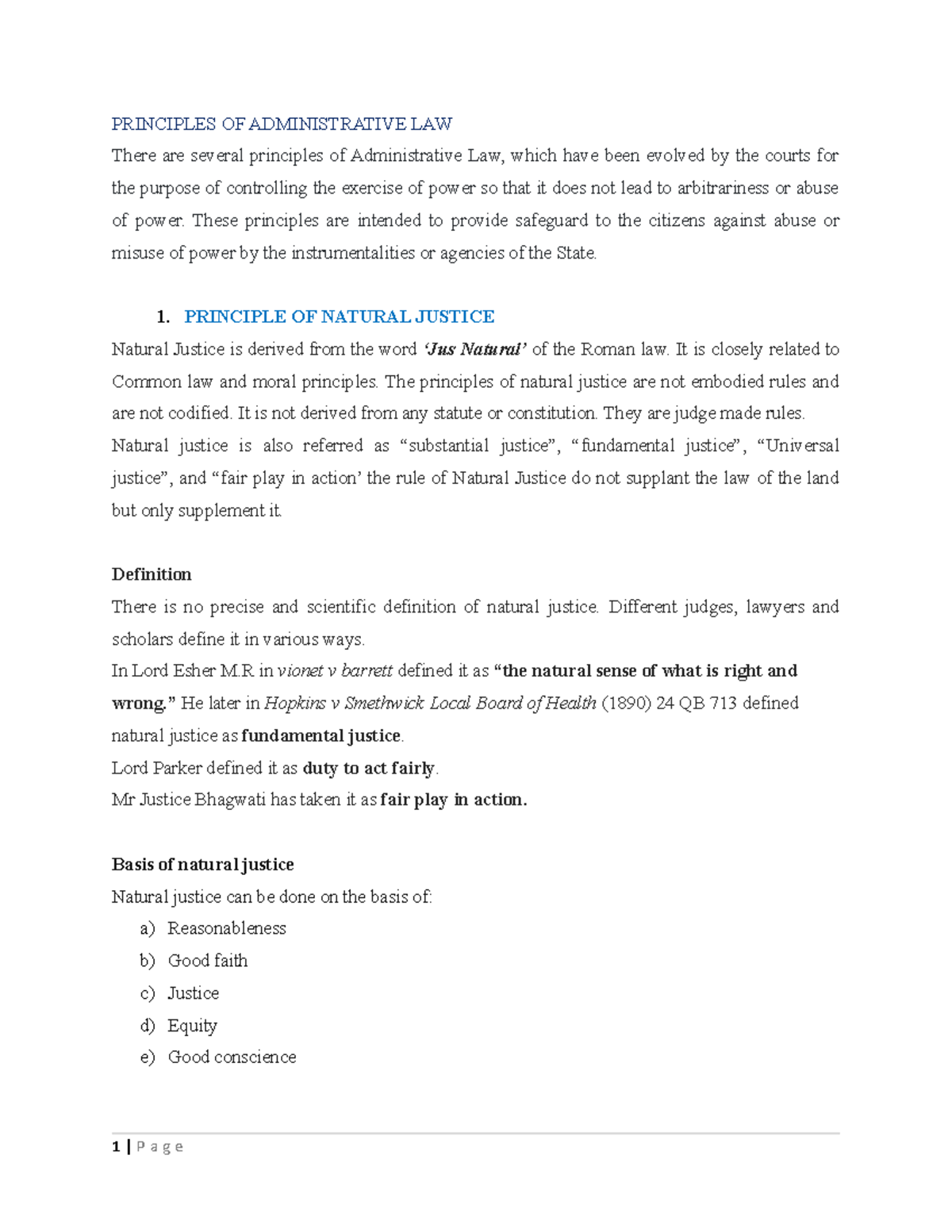 Principles of administrative law revised - PRINCIPLES OF ADMINISTRATIVE ...