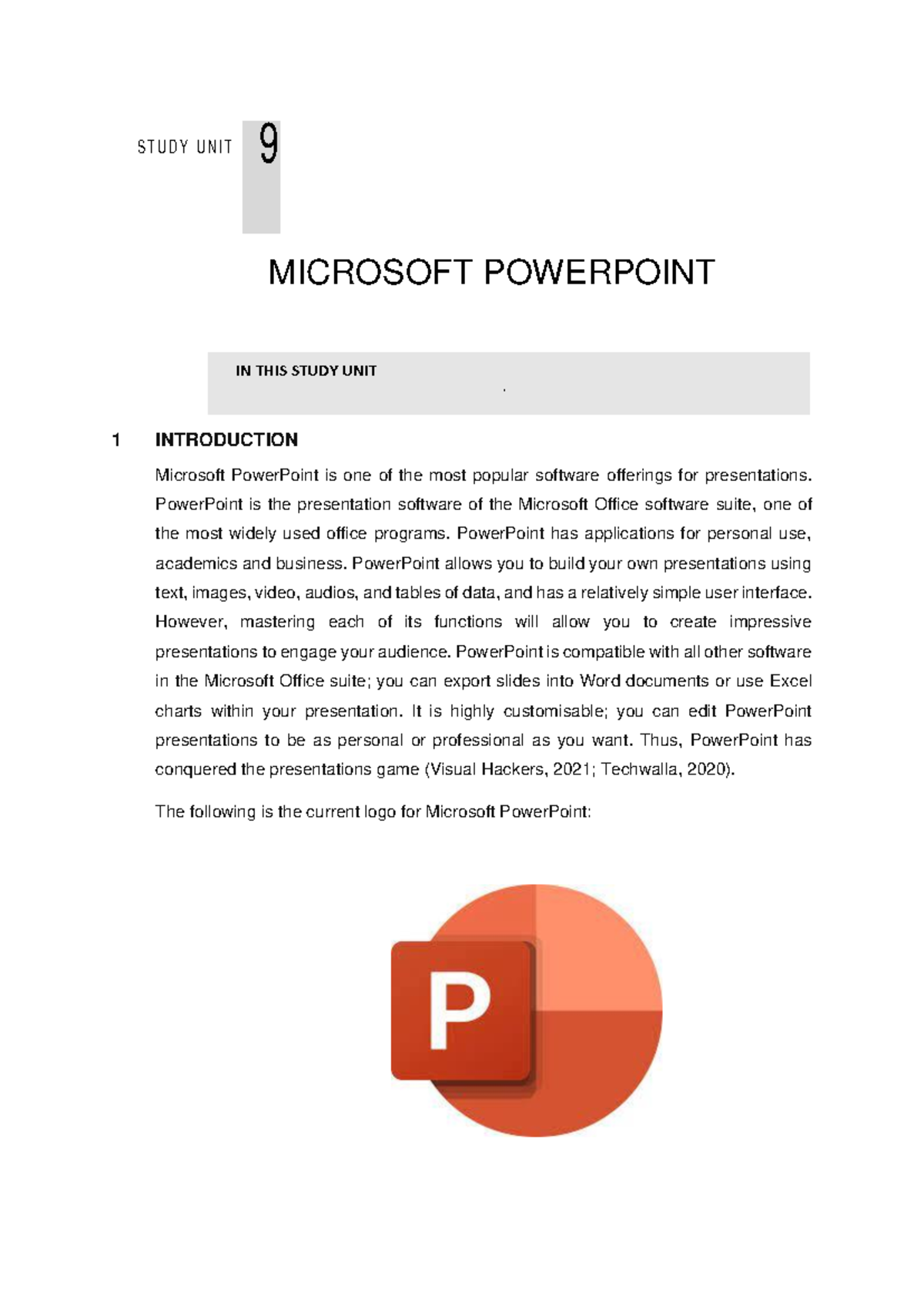 Study Unit 9 - really helpful and colourfull - S T U D Y U N I T 9 ...