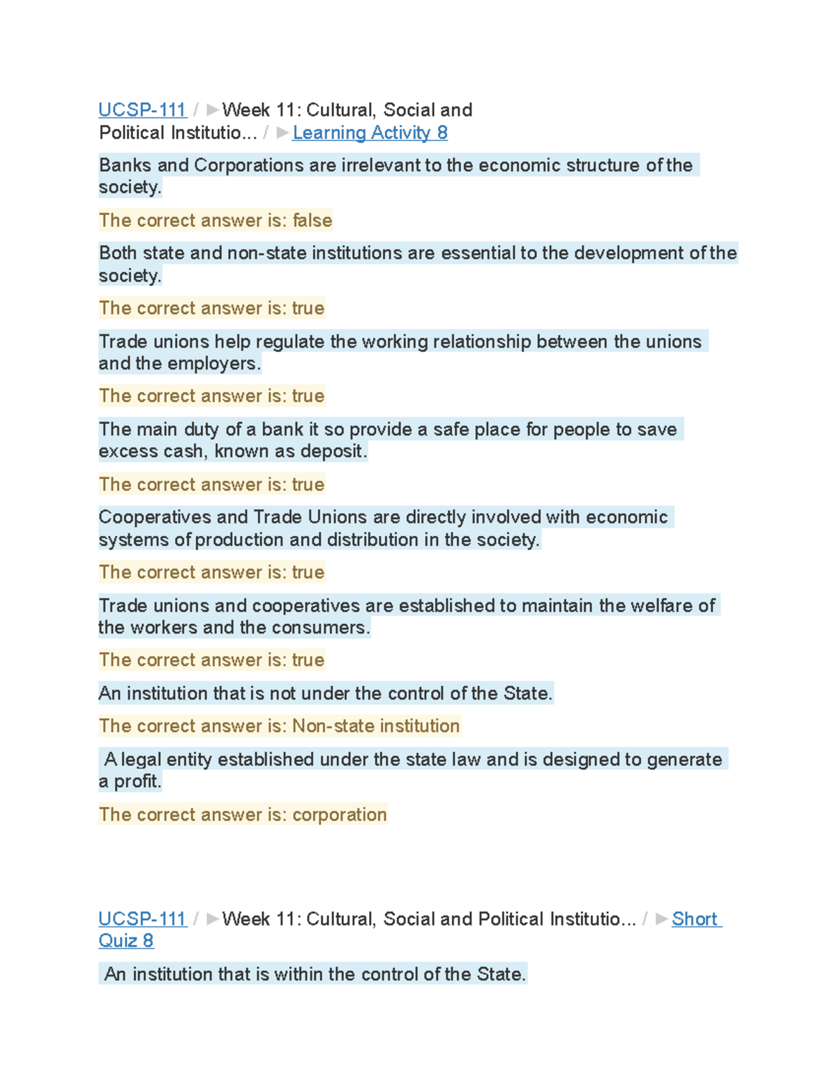 UCSP2 read this to learn more and study well - UCSP-111 / Week 11 ...