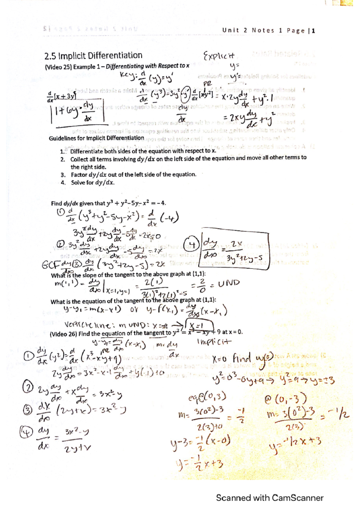 Unit 2 notes 1 - CALC1 - MATH 1231 - Studocu