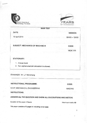 Practical 2 Balancing 2024 S2 - PRACTICAL 2: Balancing Submission date ...