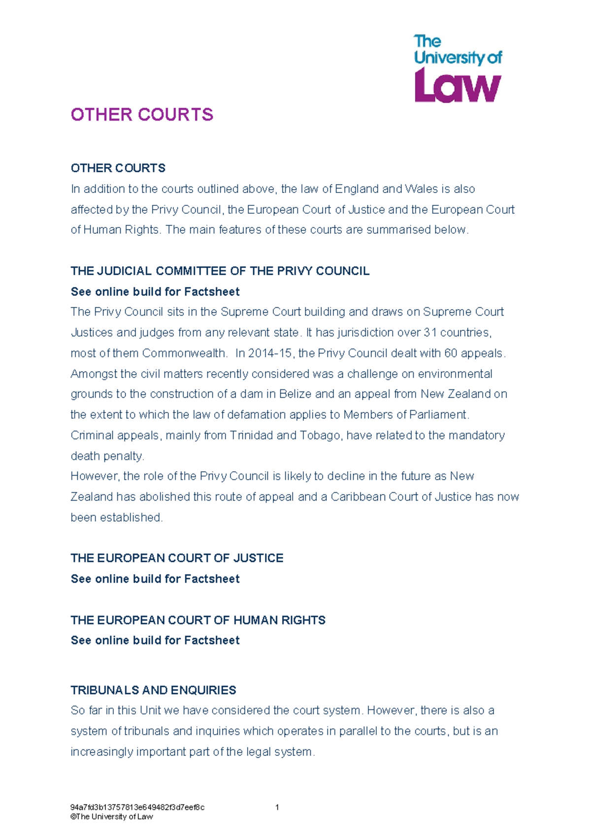 Other courts transcript 001347 - OTHER COURTS OTHER COURTS In addition ...