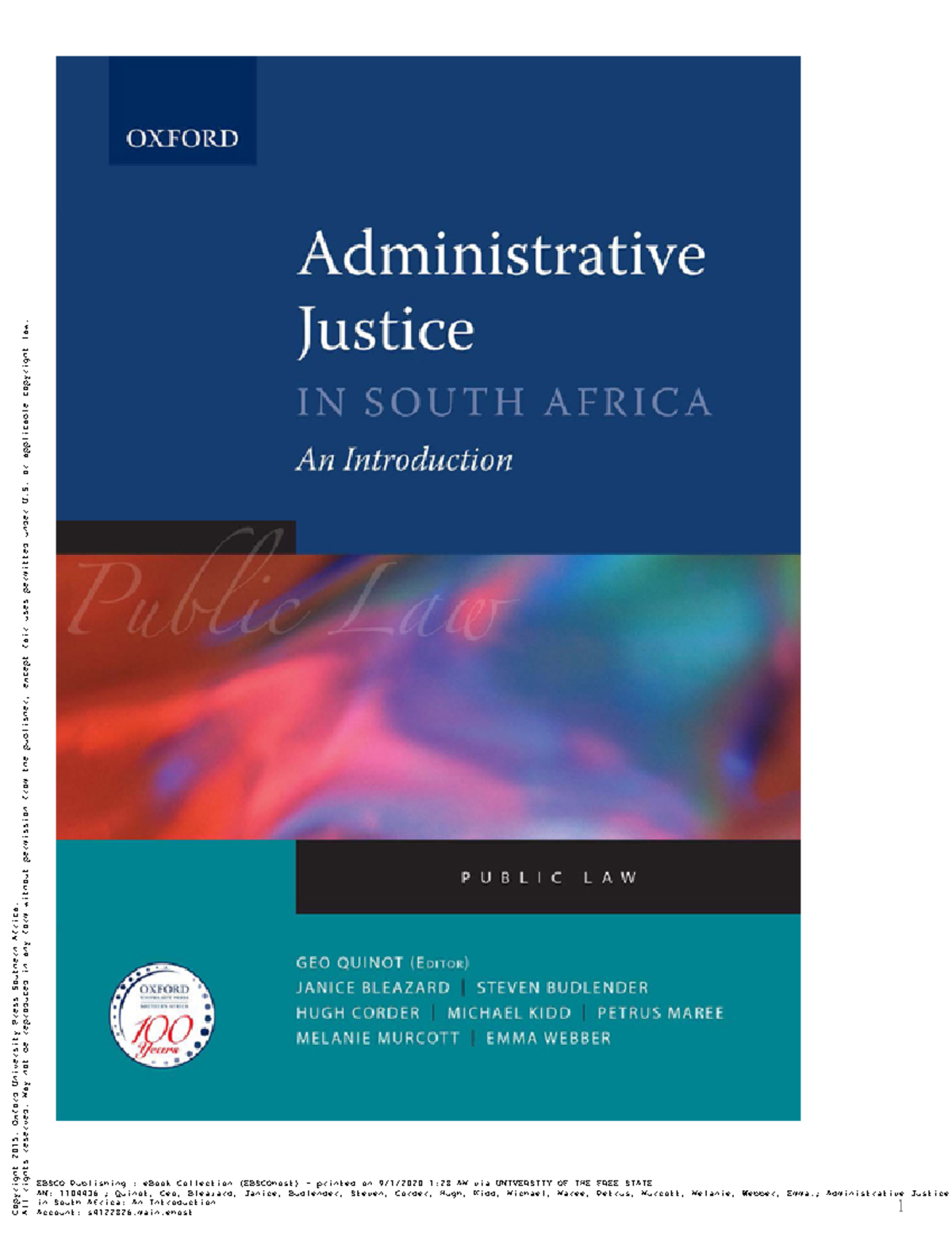Administrative Justice Main Textbook 210729 120912 - ADL2601 - Unisa ...
