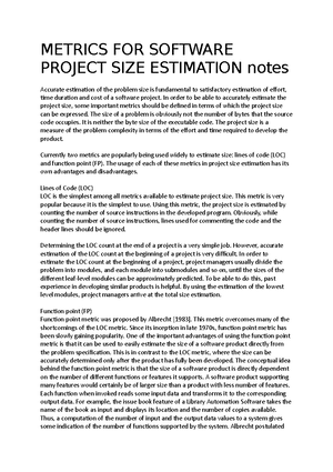 Software Project Planning Project Planning and Project Estimation ...