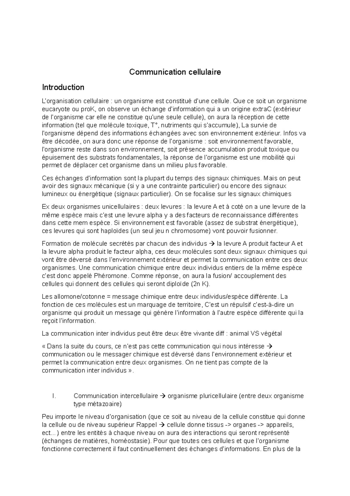 Communication cellulaire 1 - Communication cellulaire Introduction L ...