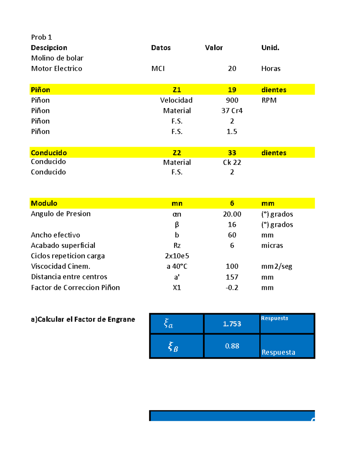 Engranajes Cilindricos con Dientes Heli - Elementos de maquinas y ...