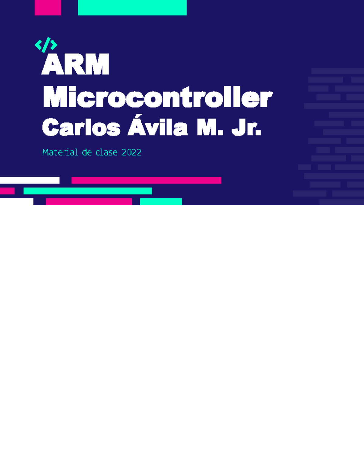 Material Microcontoller Carlos Ávila New 2024 - ARM Microcontroller ...