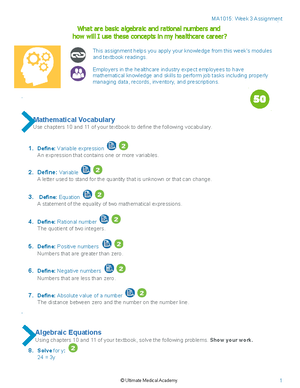 [Solved] Discuss what you view as one of your personal math strengths ...