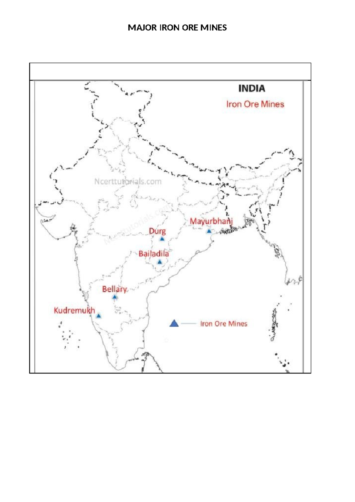 X IRON ORE Mines MAP -1 - IT would be useful - Engineering graphics ...