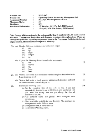 MCS-022 2020 Question Paper - No. of Printed Pages : 3 MCS 022 MCA ...