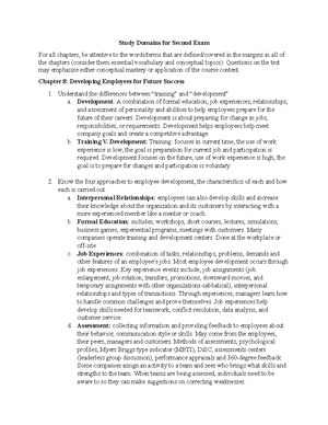 Exam 1 Study Domains - MGMT 355 Spring 2018 Section 1 Study Domains for ...