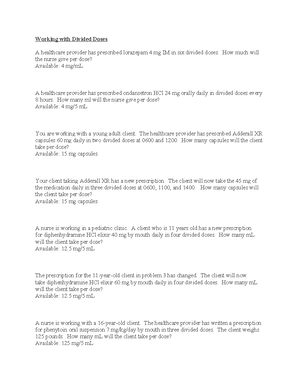 [Solved] 13 The nurse is caring for a client prescribed to receive a ...