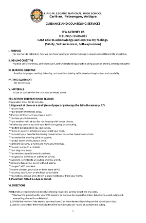 DAY 3 Cloud Relaxation - Sample Lesson Plan for PFA - LIRIO M. ESCAÑO ...