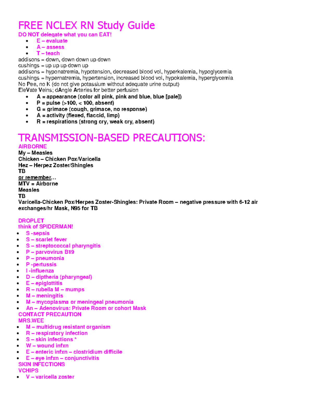 412800454 Free Nclex Rn Study Guide - FREE NCLEX RN Study Guide DO NOT ...