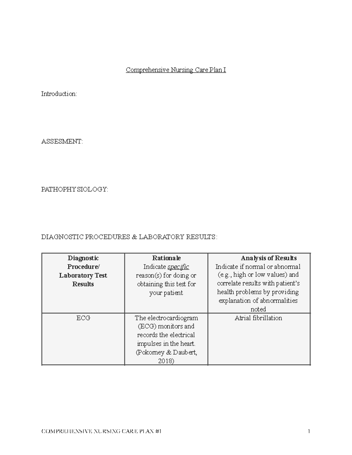 Comprehensiv - An assignment in that takes place after sim in order to ...