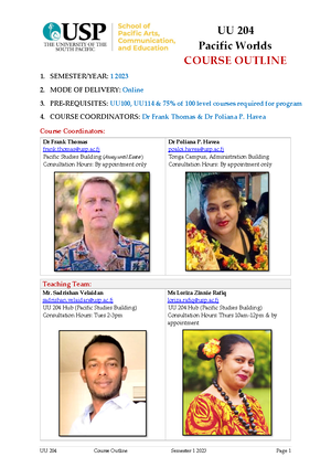 A Brief Timeline of Samoa - Studocu