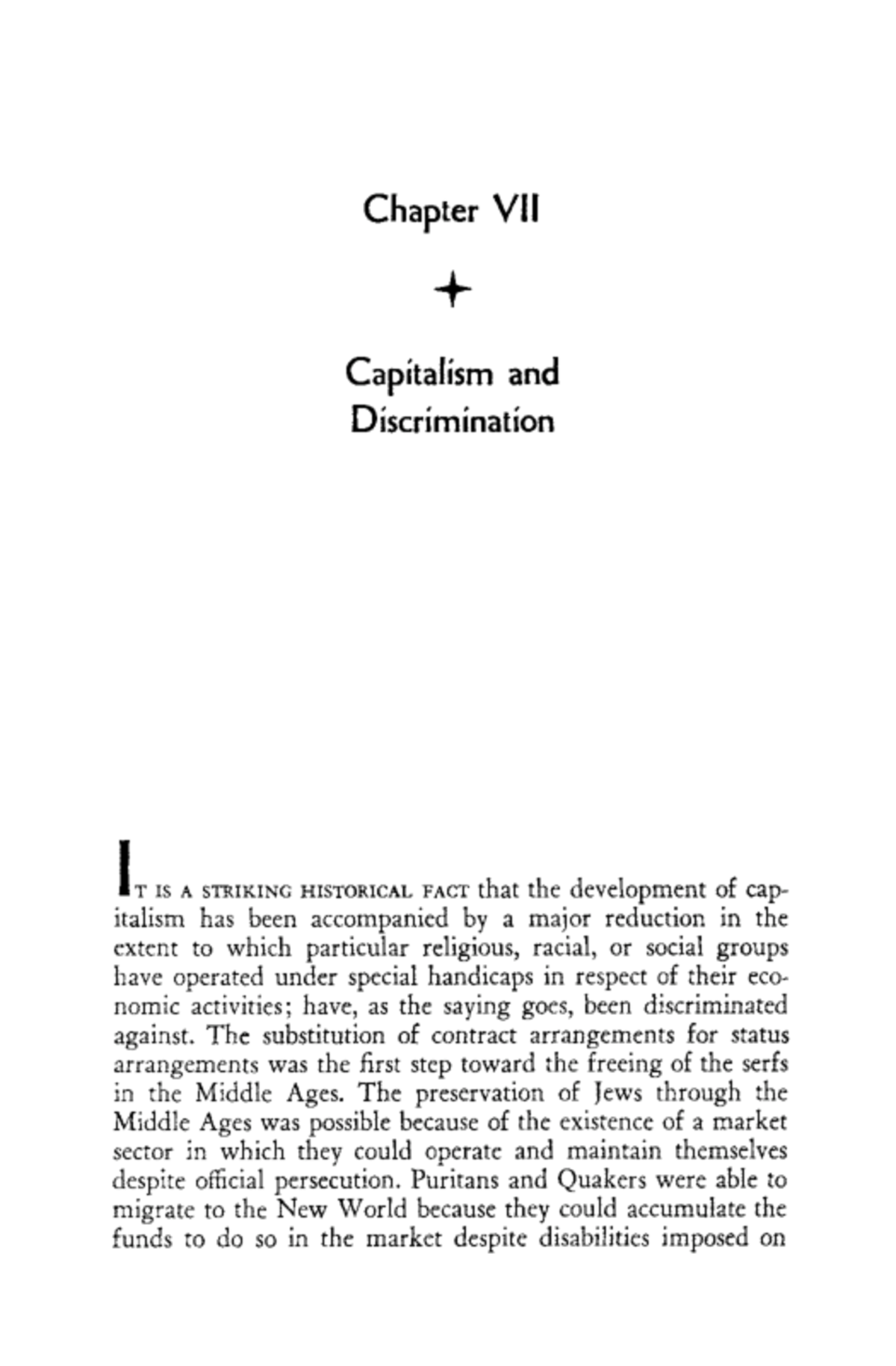Milton Friedman 2 - reading - Chapter VII + Capitalism and ...