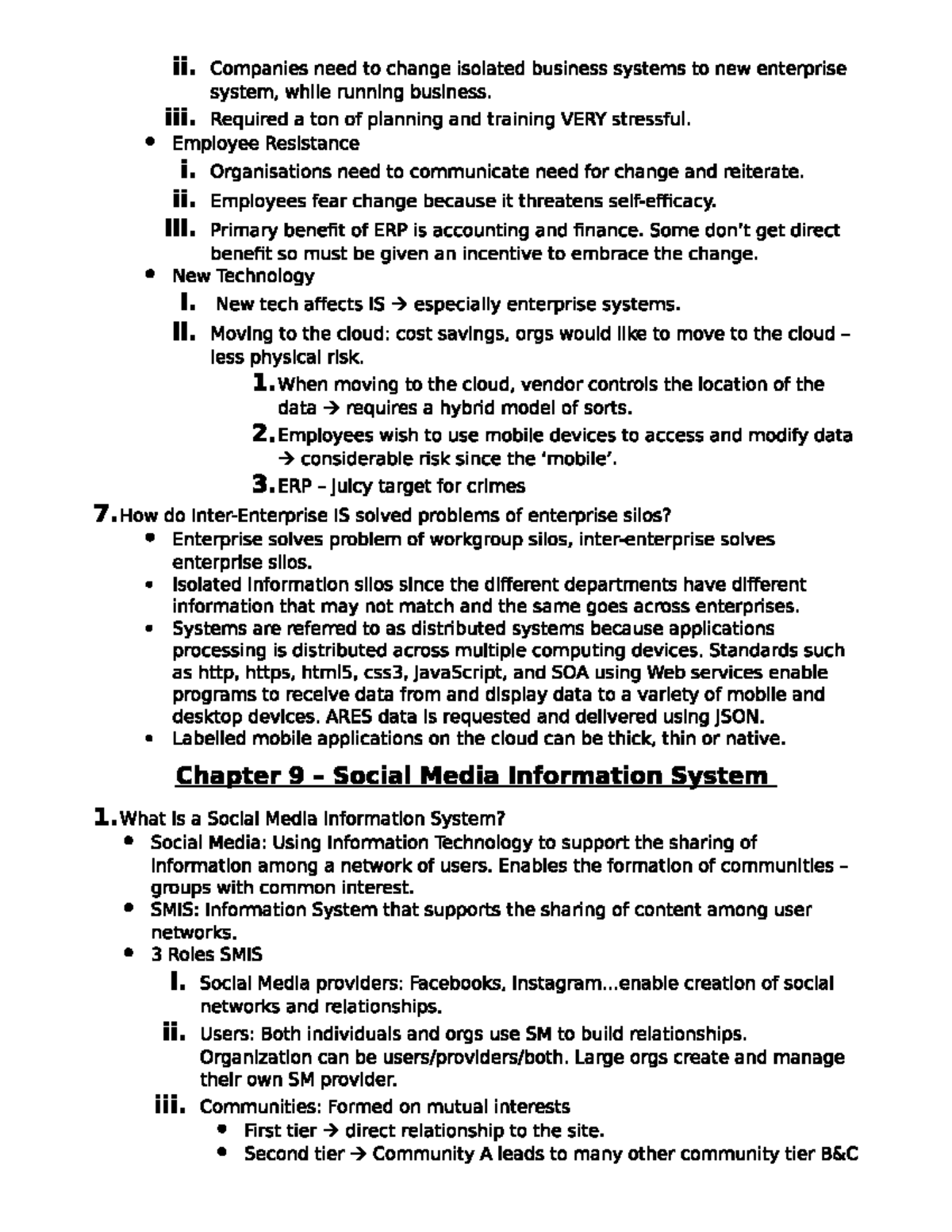 Chp 9 - Notes on social media information system-what it is, SMIS ...