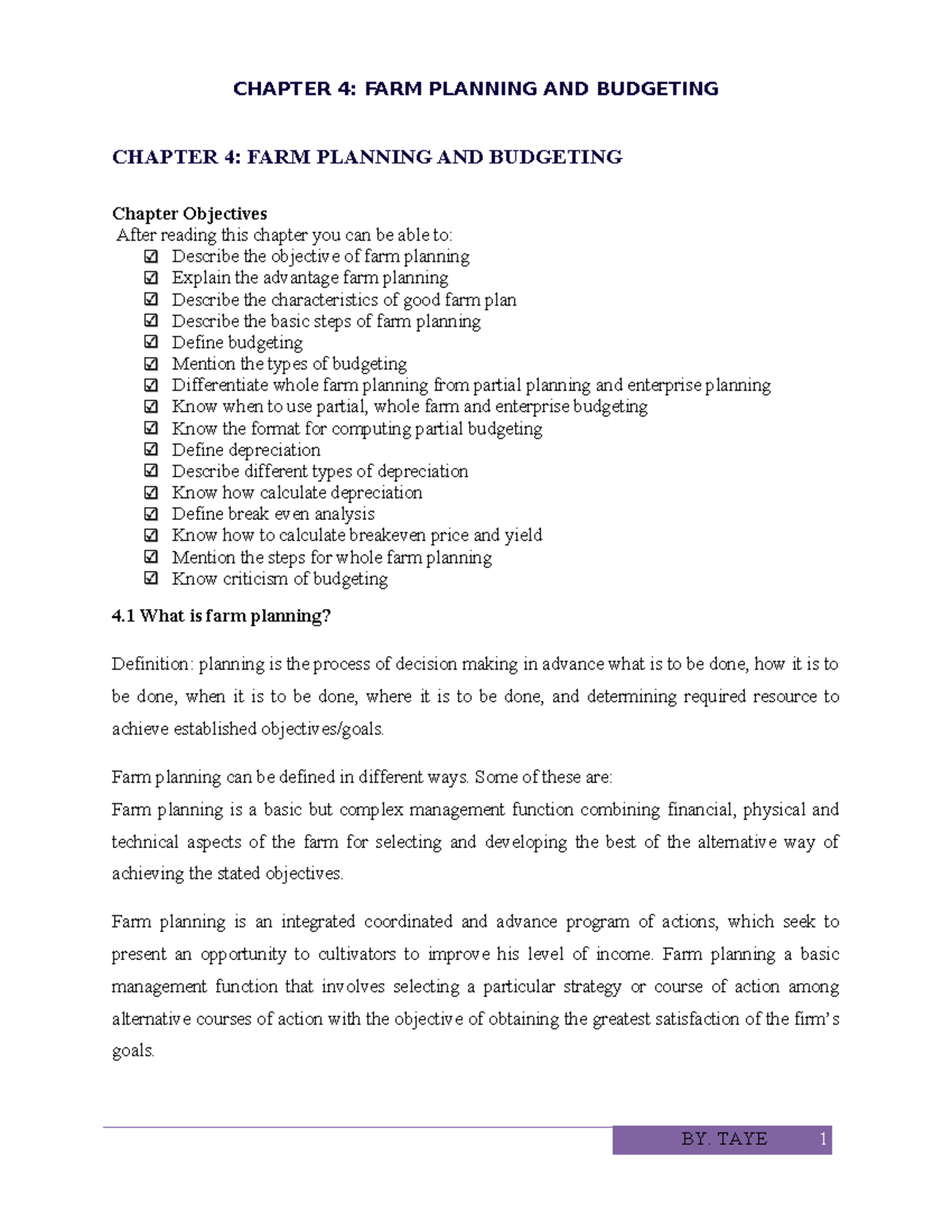 Chapter 4 - this document is prepared based on the interest of the ...