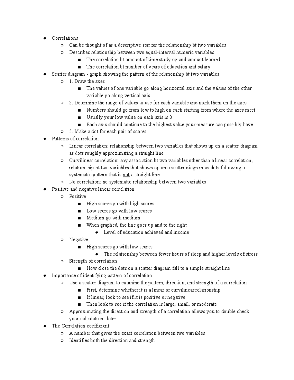 Chapter 3 Lecture Notes Correlation Patterns and Correlation ...