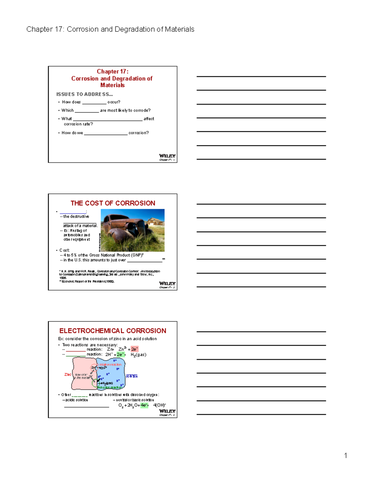 Chapt 17 10e student handout - Chapter 17 - 1 ISSUES TO ADDRESS... How ...