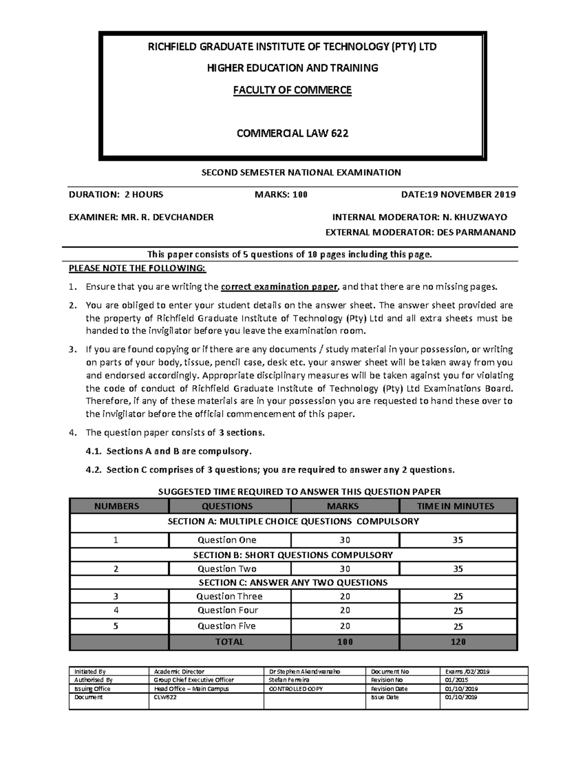 CLAW622- Paper - Ajwnrjsoakddnsnwkz - Initiated By Academic Director Dr ...