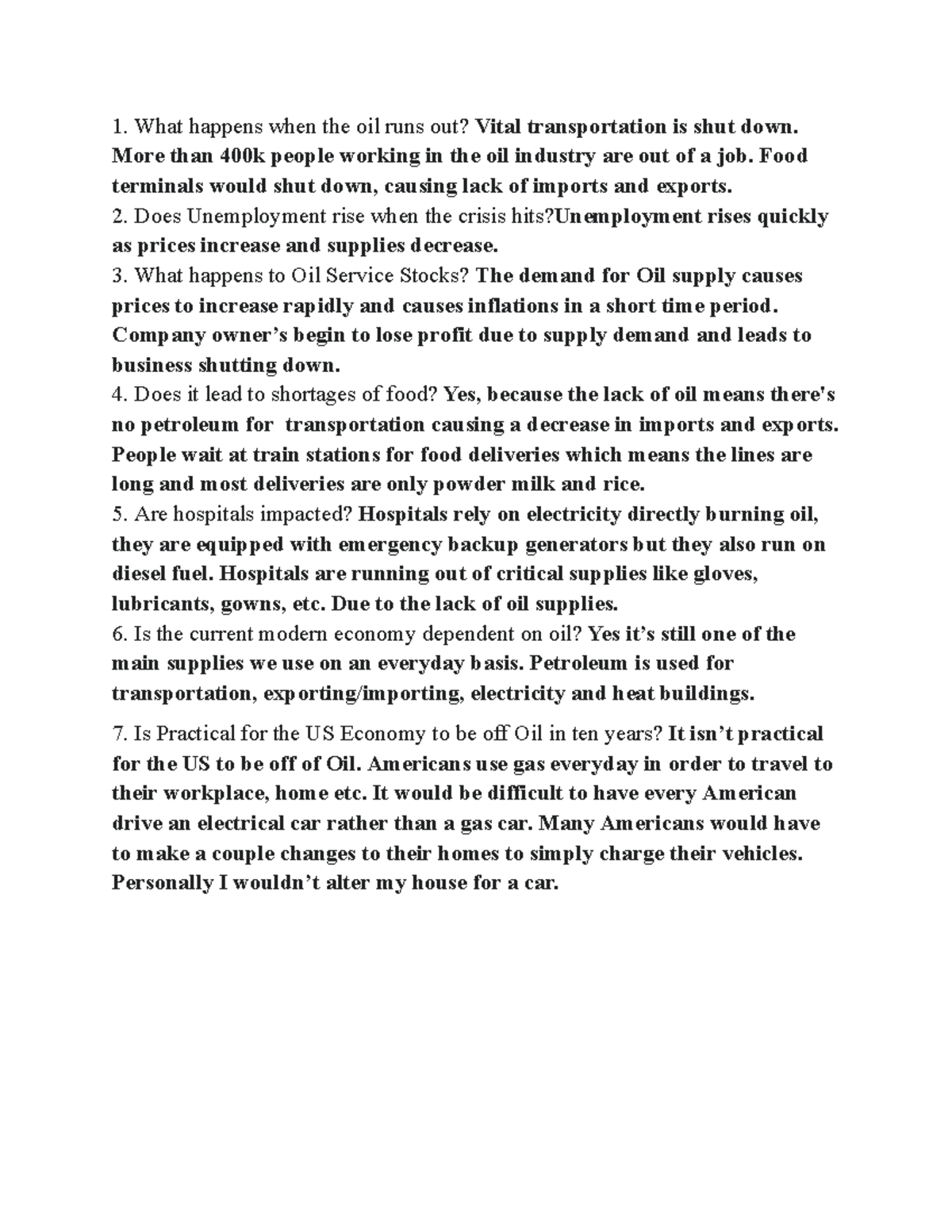 World Without Oil - What happens when the oil runs out? Vital ...