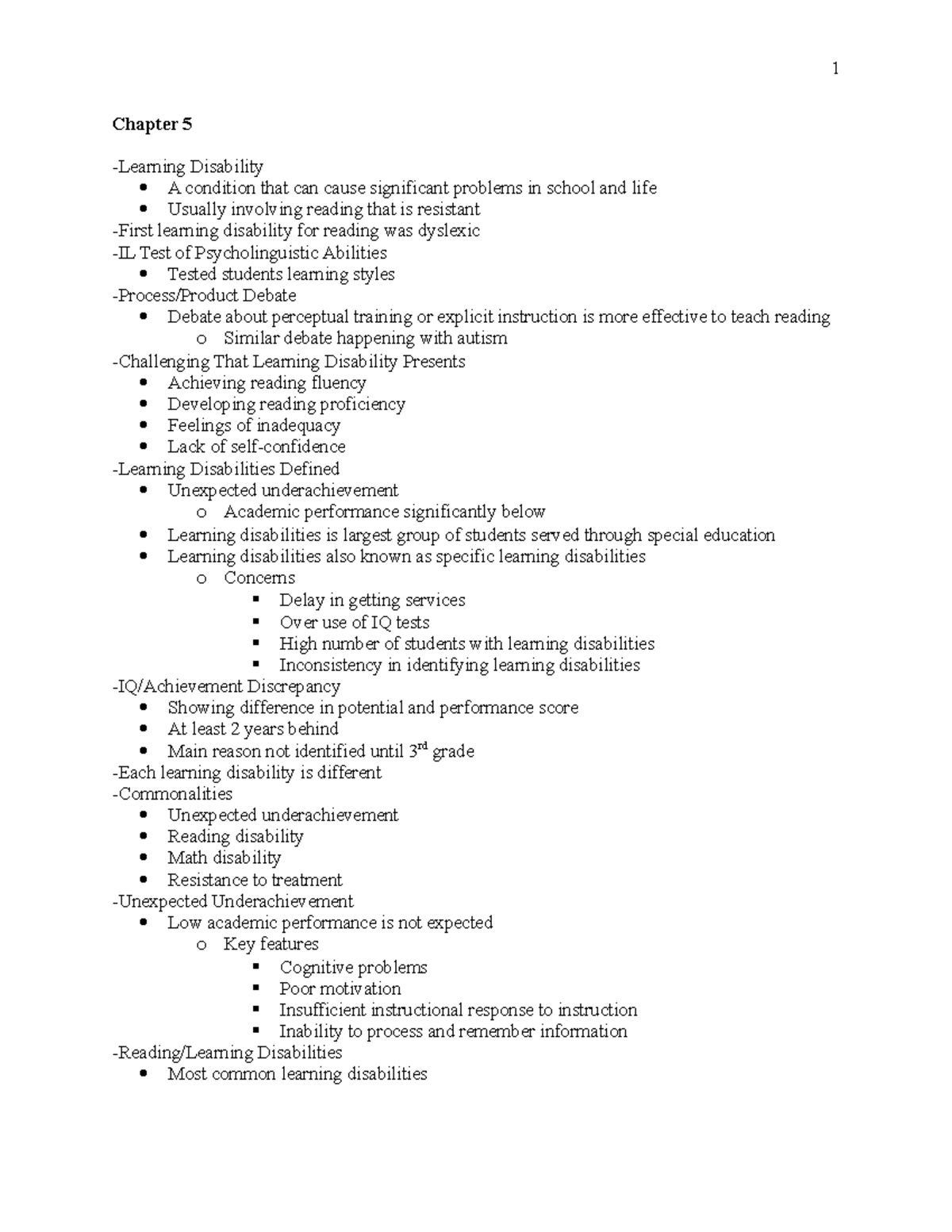 Chapter 5 Book Notes Chapter 5 Learning Disability A Condition That chapter-5-book-notes-chapter-5-learning-disability-a-condition-that