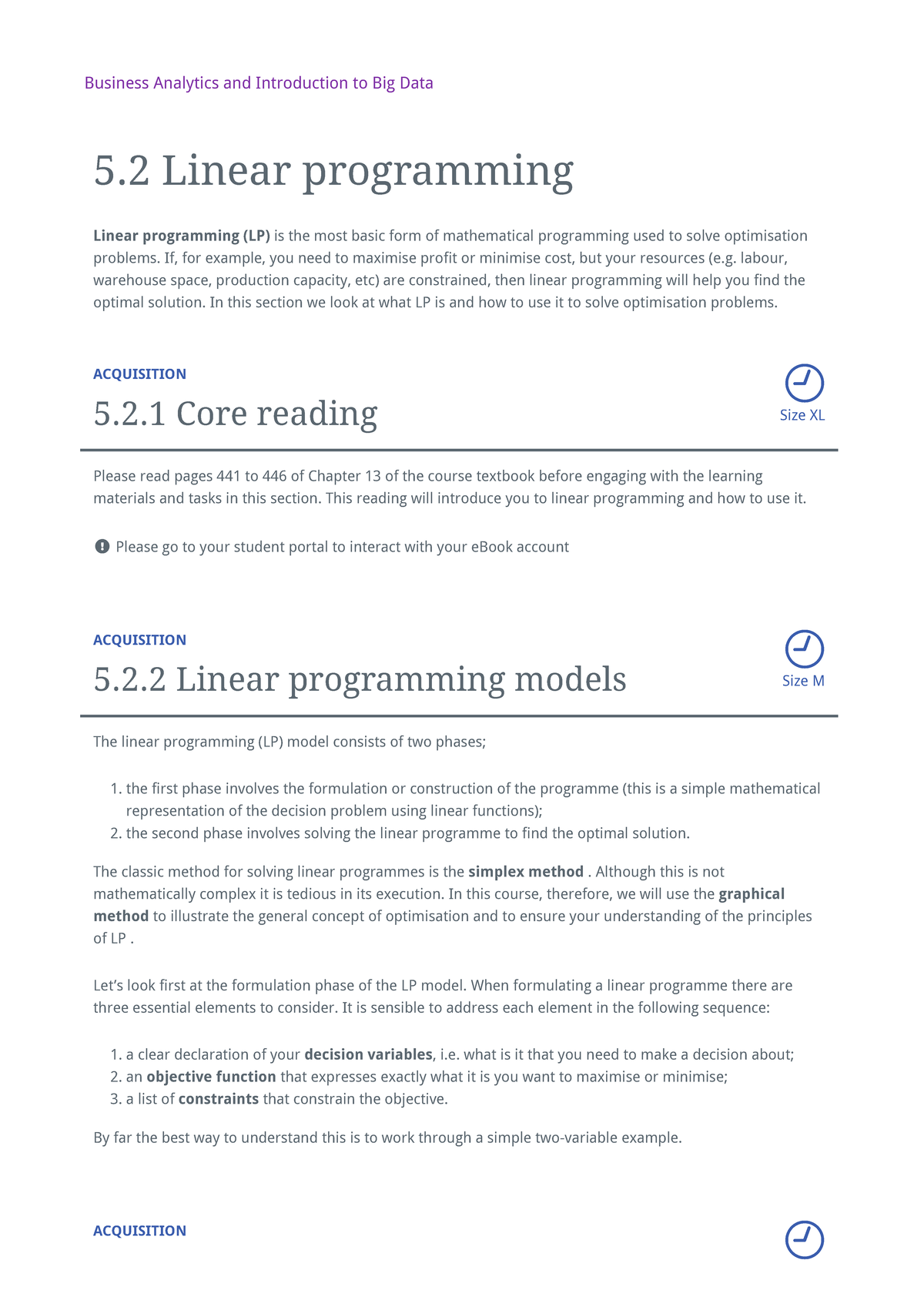 Linear programming - Notes - Linear programming (LP) is the most basic ...