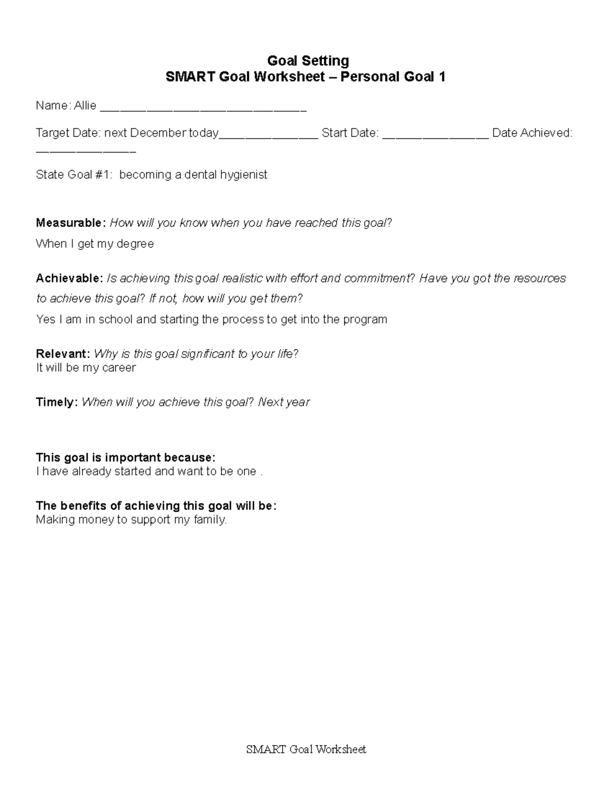 Goal+Setting+Assignment+Guide-1 - Goal Setting SMART Goal Worksheet ...