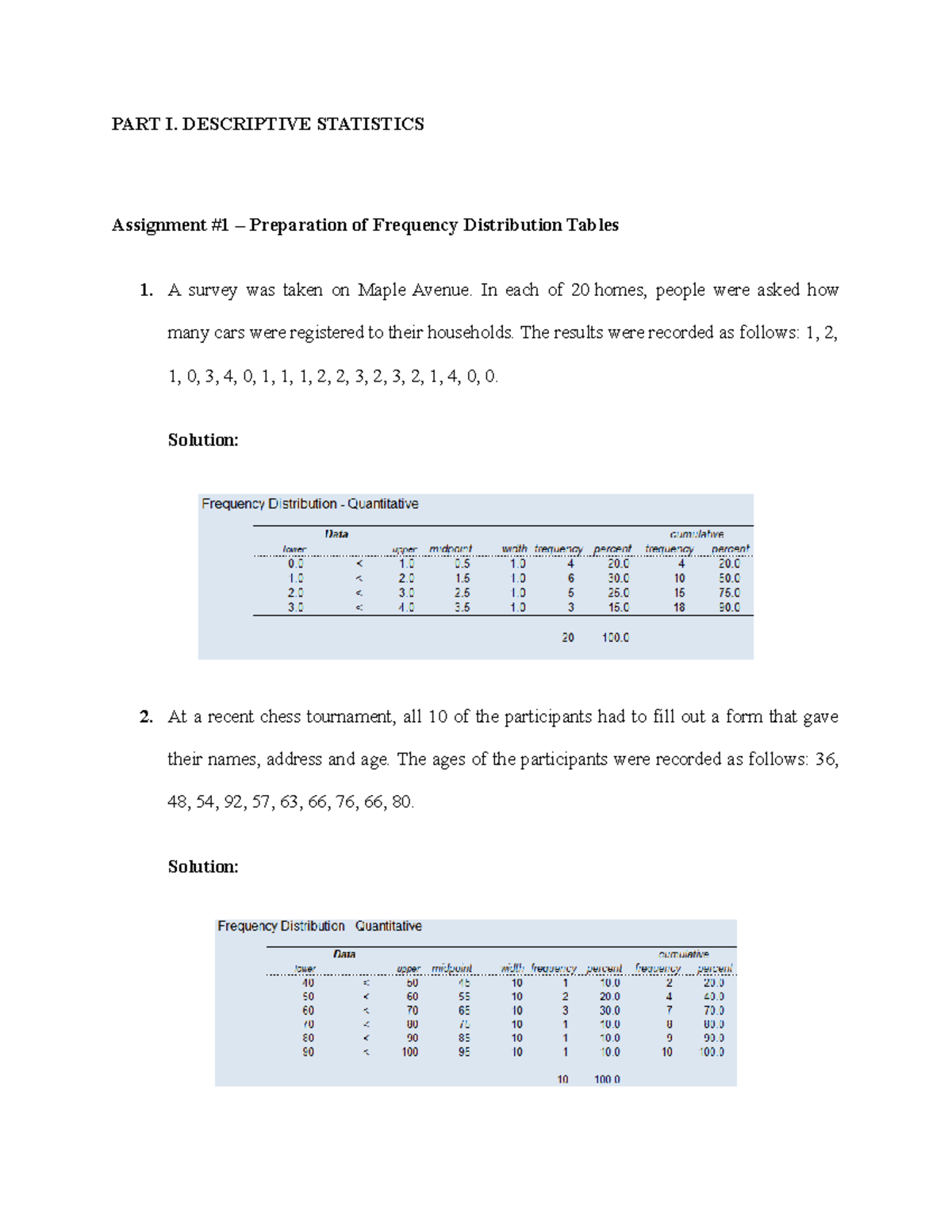 Descriptive Stats - Statistical Analysis With Software Application ...