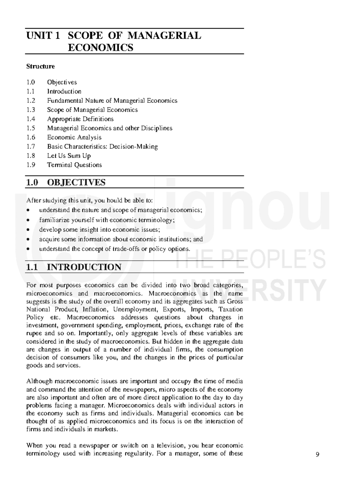 Unit-1 - Unit 1 of Organisational Theory and Behaviour - Scope of ...