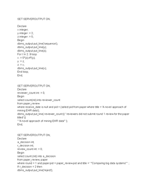 [Solved] Suppose you have used scripts in Assignment 2 to create tables ...