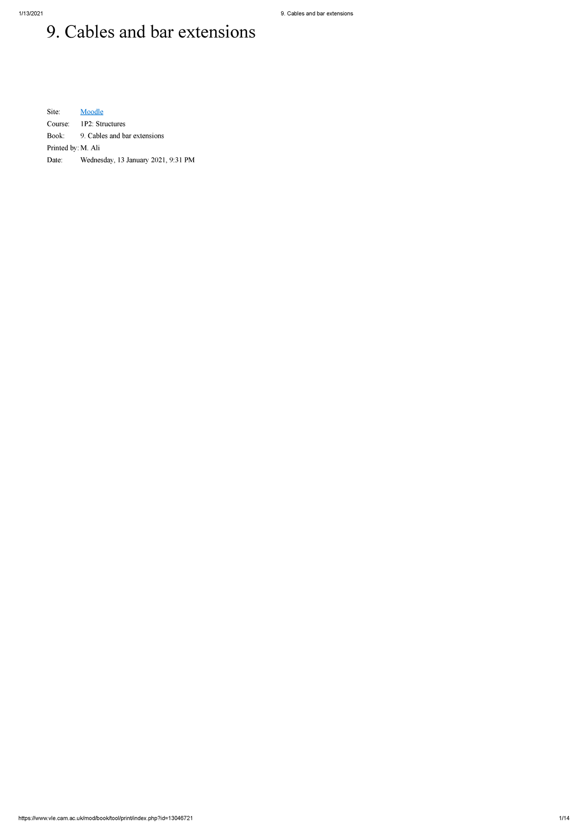 L9 Cables and Bar Extensions - 9. Cables and bar extensions Site ...