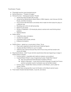 Theater Textbook - Theater Ch. 1 02/01/ Discovering Theater Theater ...