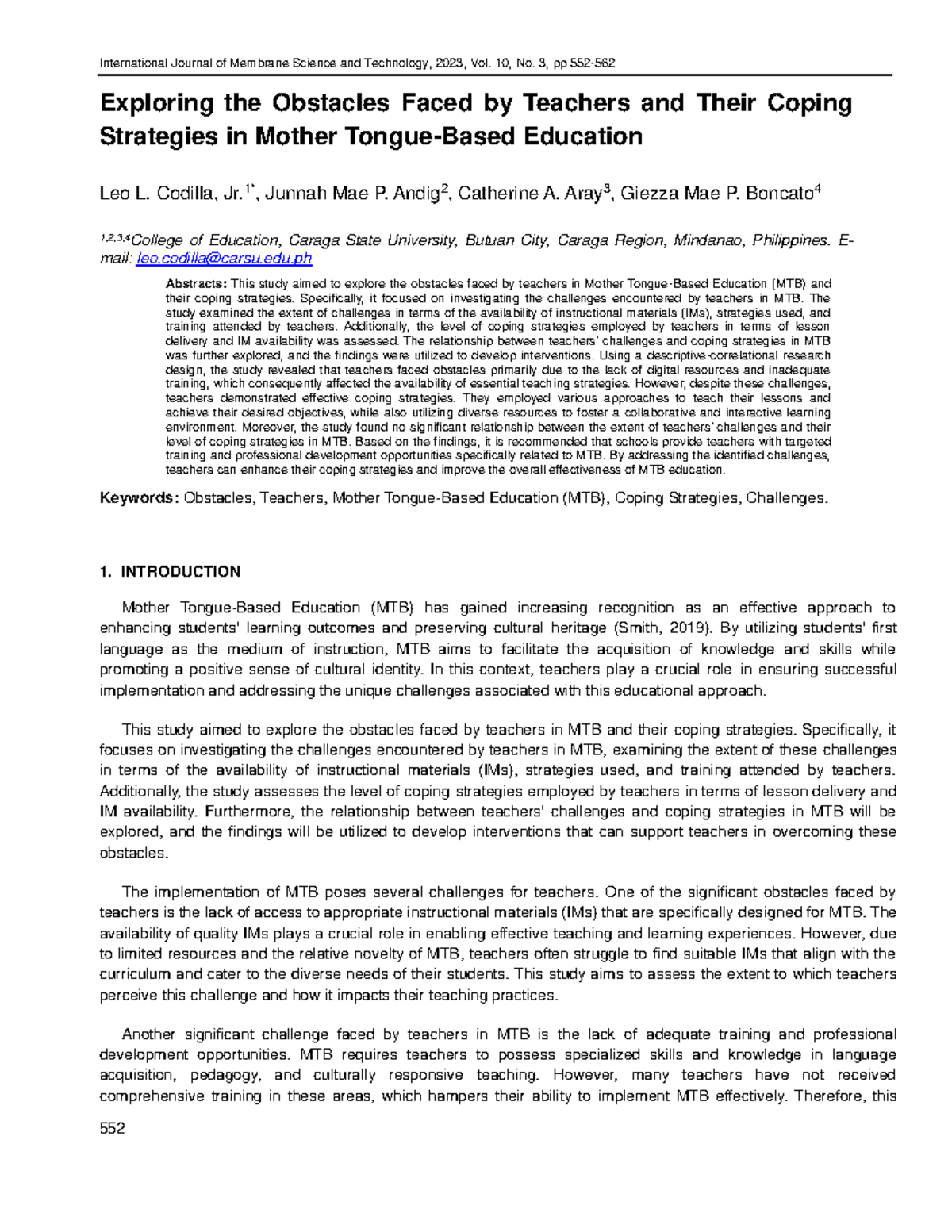 1572-Article Text-3135-1-10-20230727 - Exploring the Obstacles Faced by ...