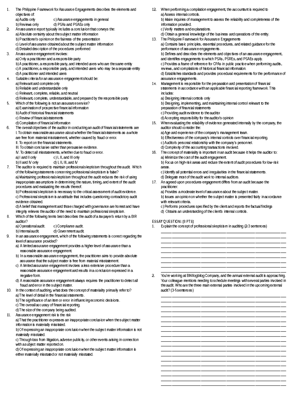 X a uditp 1-Se a twork-1 - adadadad - The Philippine Framework for ...