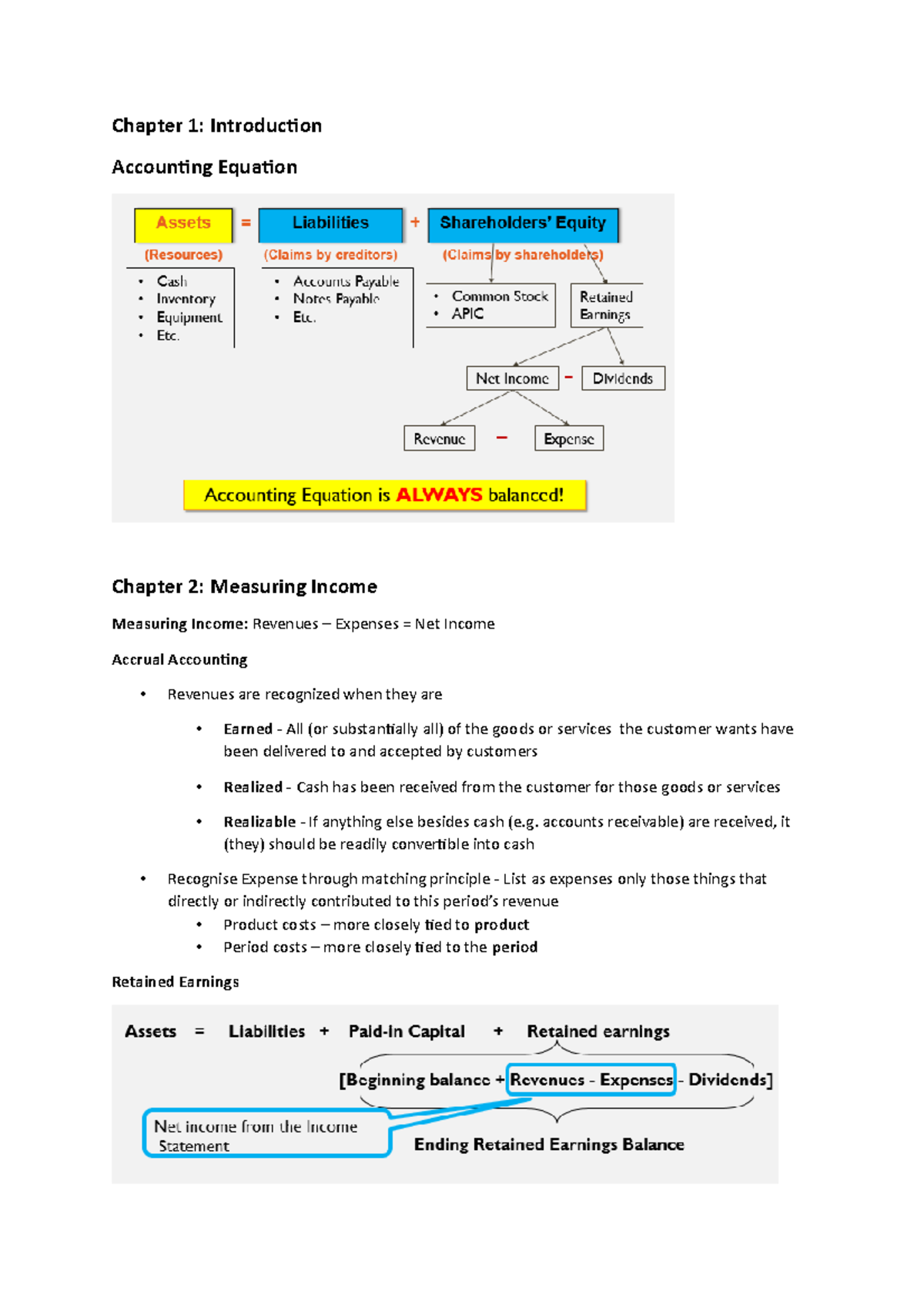 Chapter 1-3 Accouting Basics - Chapter 1: Introduction Accounting ...