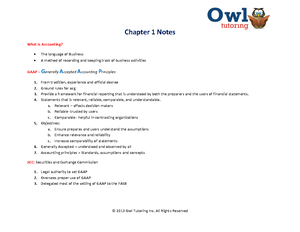 Principles of Accounting 1 Notes (Chap. 8) - Chapter 8: Accounting for ...