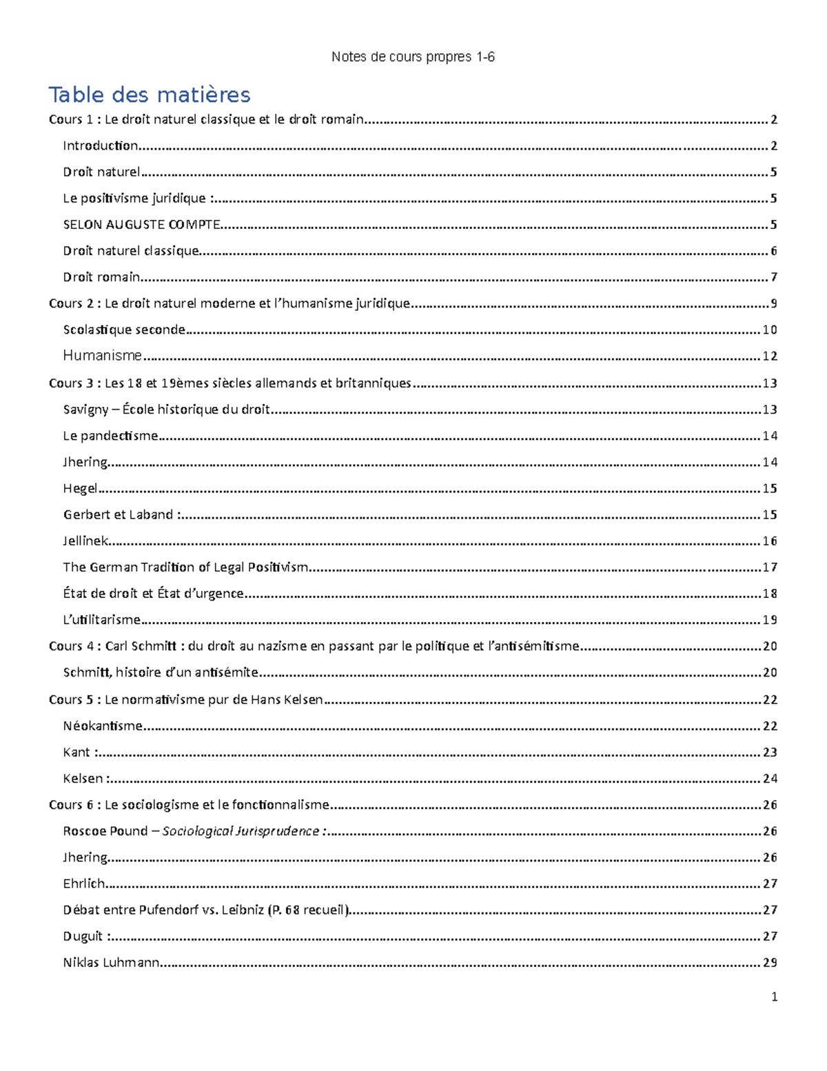 Notes de cours propres 1-6 - DRT212 - USherbrooke - Studocu