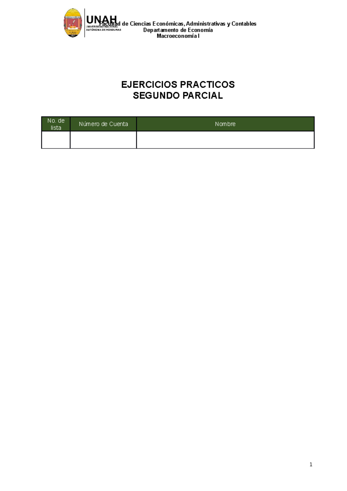 GUIA DE Ejercicios 2do Parcial 2do PAC 2022 - Departamento de Economía Macroeconomía I ...