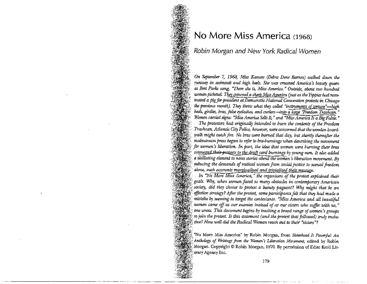 No More Miss Am - readings - HIST 16800 - Studocu