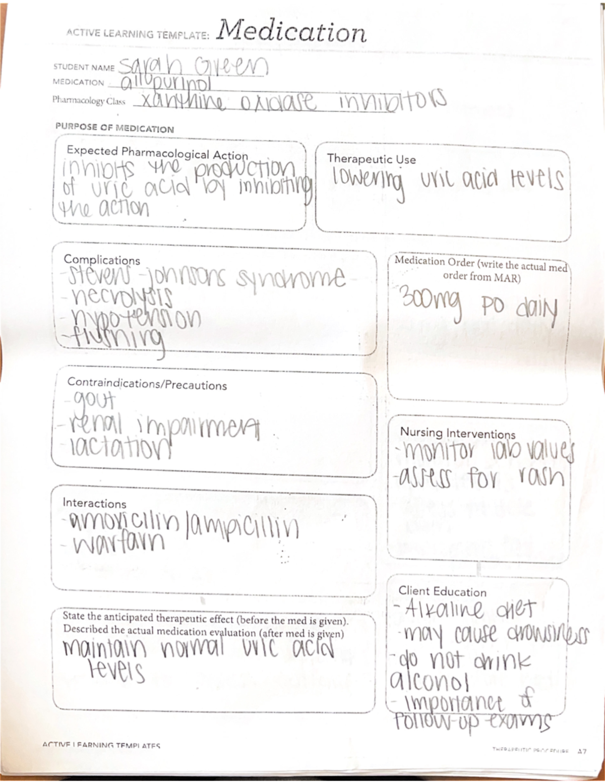 4:14 med temp - meds - STUDENT NAME SAYOL ONLON MEDICATION QQUYIND ...