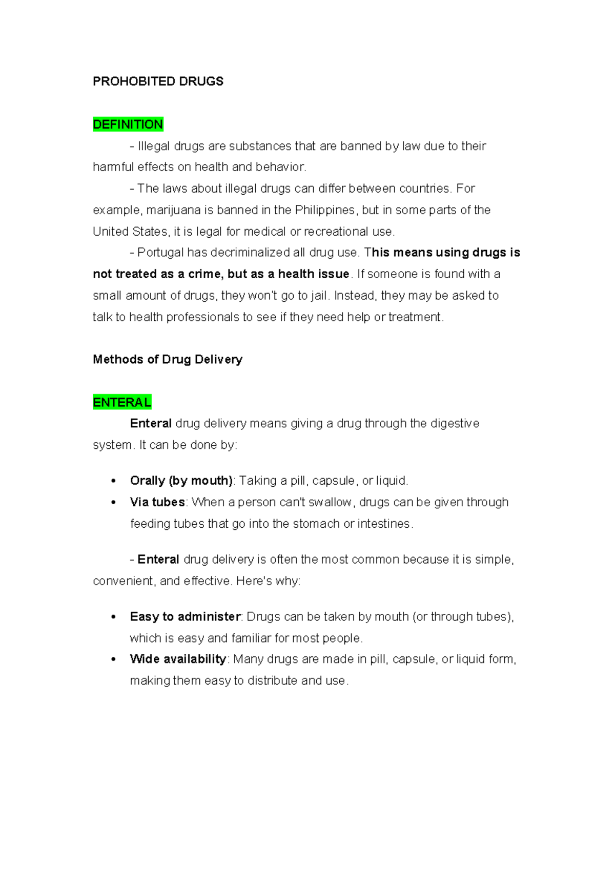 Prohobited Drugs - PROHOBITED DRUGS DEFINITION Illegal drugs are ...