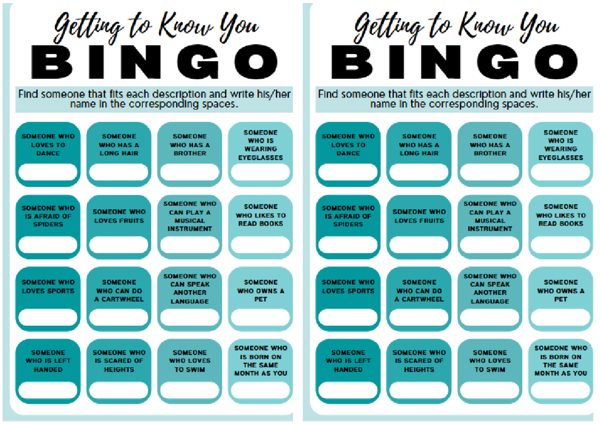Bingo - Psycosocial Activity - AB Psychology - Studocu